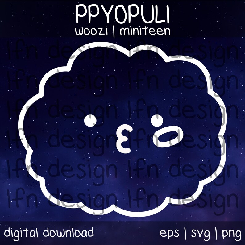 Seventeen Miniteen Ppyopuli SVG Pack - Etsy