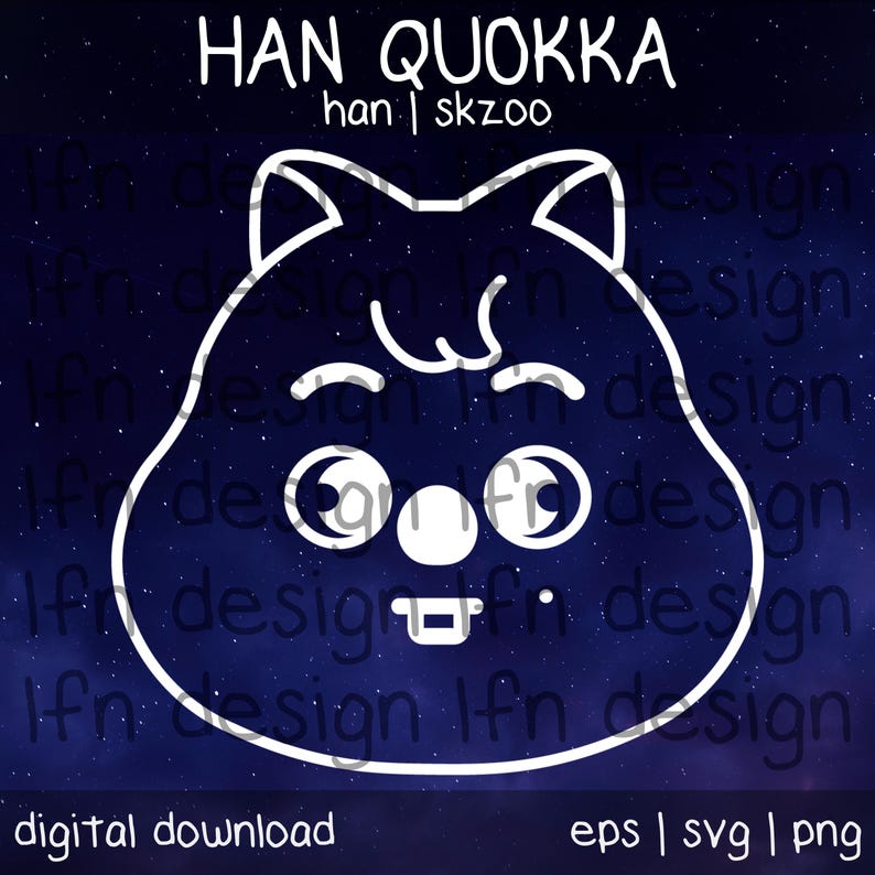 Stray Kids SKZOO Han Quokka SVG Pack - Etsy