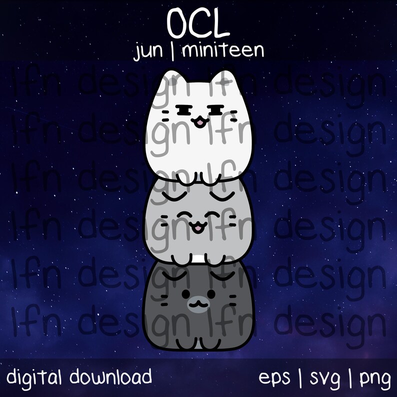 Seventeen Miniteen OCL SVG Pack - Etsy