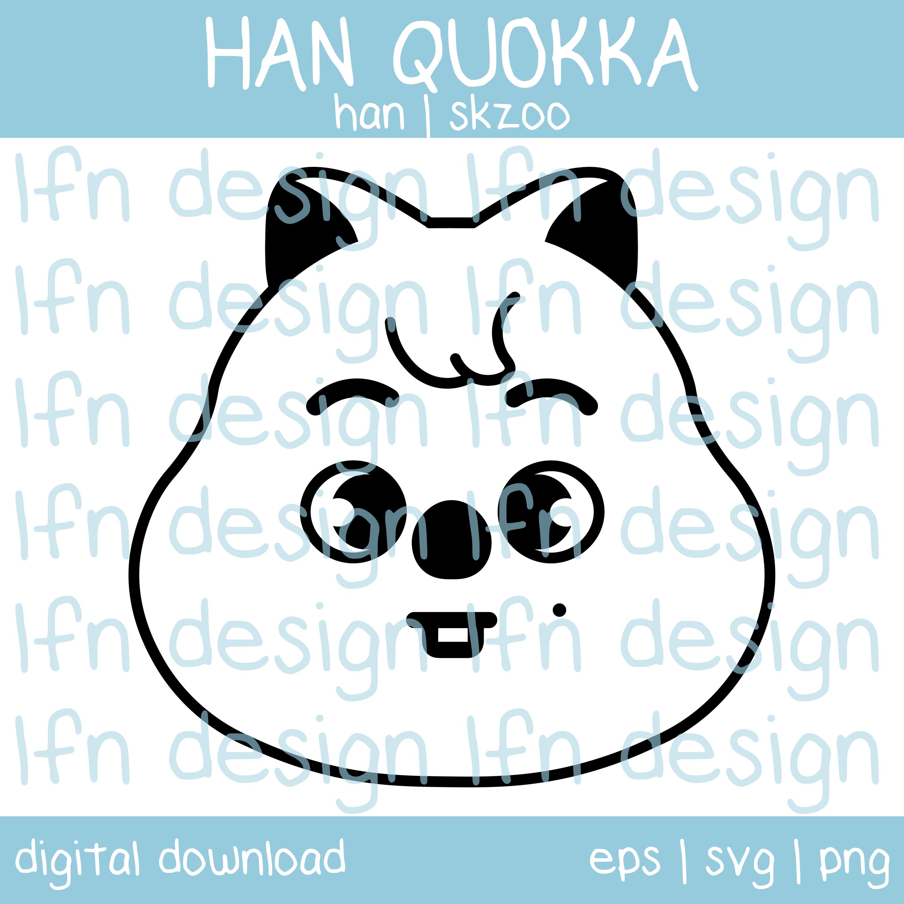 Stray Kids SKZOO Han Quokka SVG Pack - Etsy