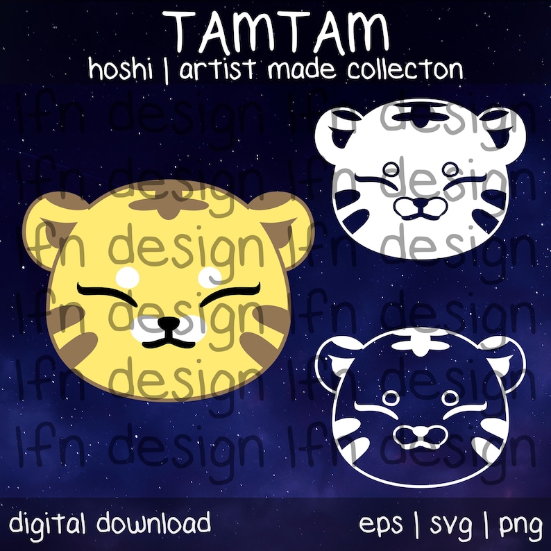 Seventeen Hoshi Artist Made Tamtam Tiger SVG Pack - Etsy