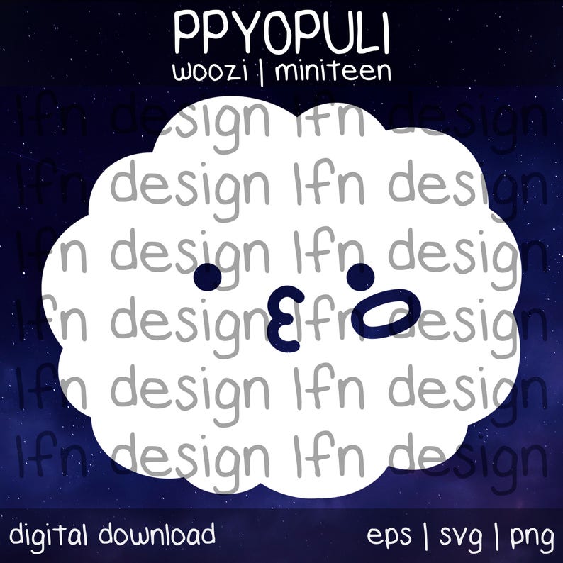 Seventeen Miniteen Ppyopuli SVG Pack - Etsy