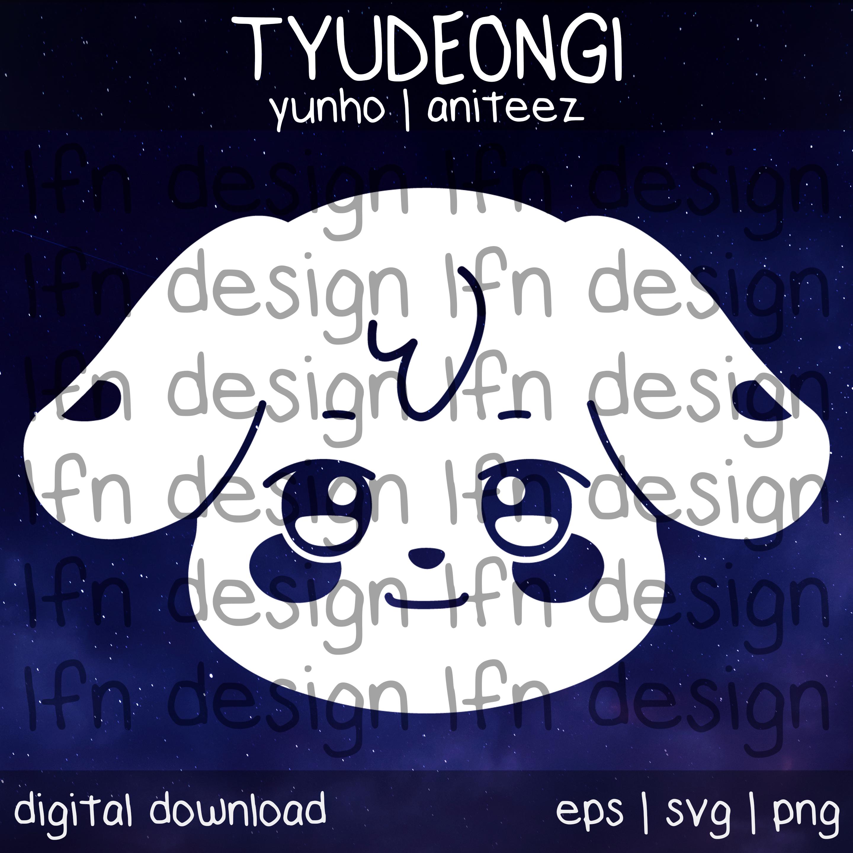 ATEEZ Aniteez Tyudeongi SVG Pack - Etsy