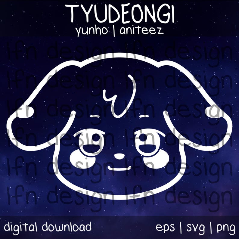 ATEEZ Aniteez Tyudeongi SVG Pack - Etsy