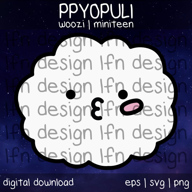 Seventeen Miniteen Ppyopuli SVG Pack - Etsy