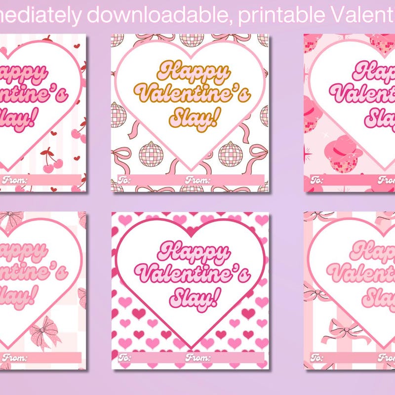 Printable Valentines - Etsy