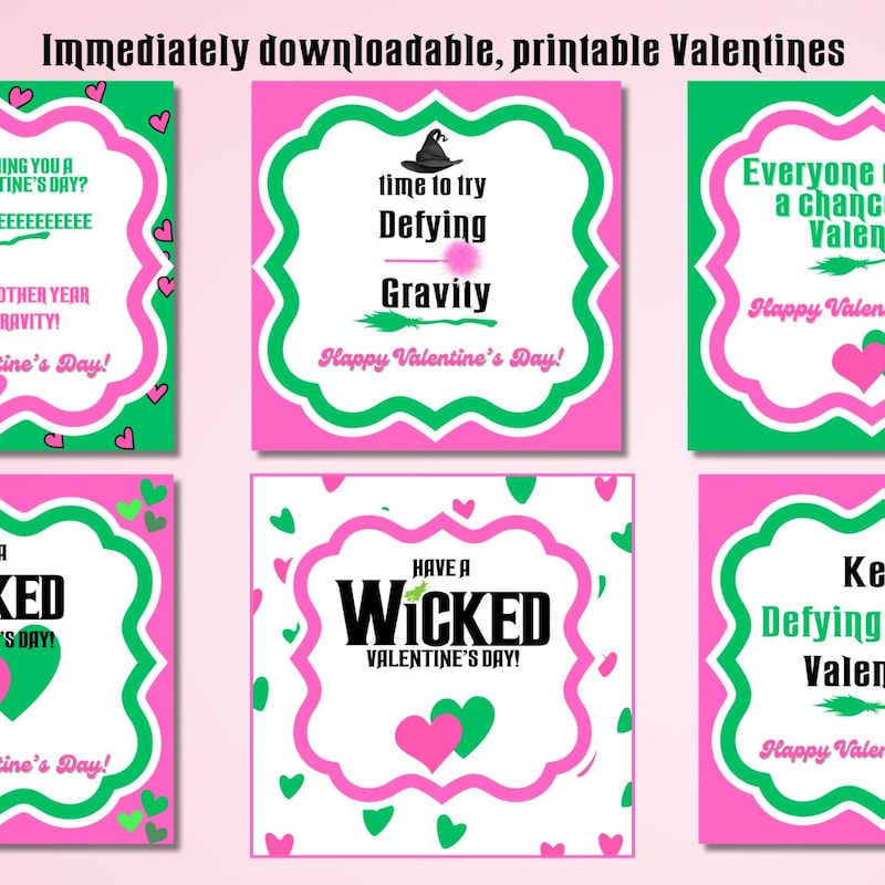 Wicked Valentine Cards - Etsy