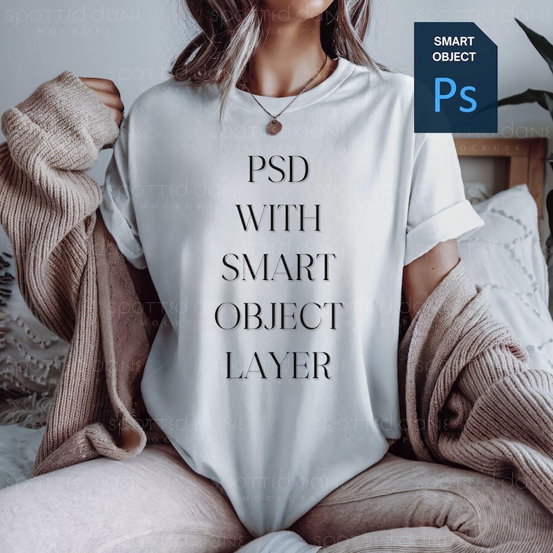 Comfort Colors Mockup White T Shirt Mock up CC1717 Trendy Oversized Fit ...
