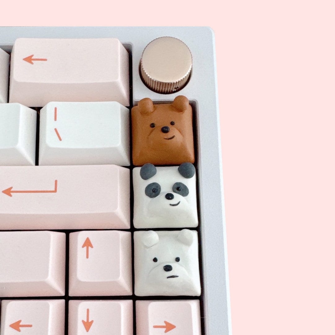 We Bare Bears Keycaps - Etsy