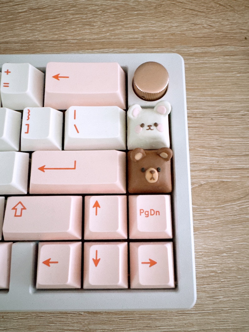 Milk and Mocha Bear Keycaps - Etsy