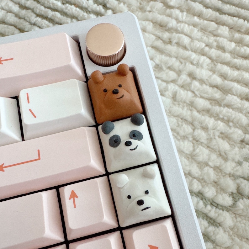 We Bare Bears Keycaps - Etsy