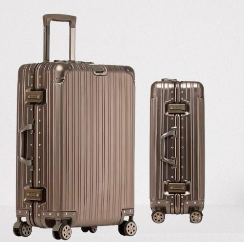 Hard Shell Trunk Luggage Suitcase, Lightweight and Durable Carry-on ...