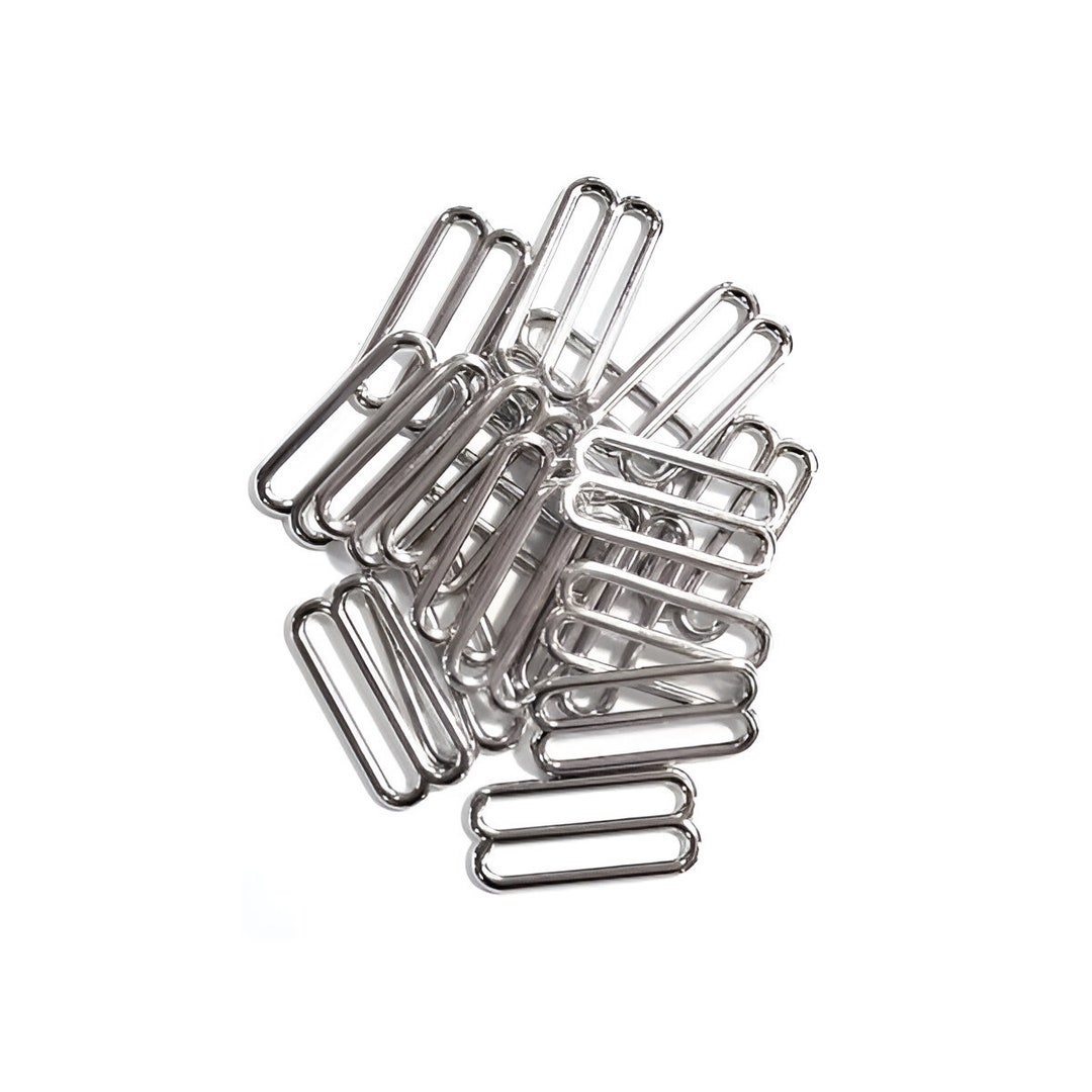 1 1/2” Metal Tri-glide Slides, Zinc Die Cast, Nickel Plated, Purse ...