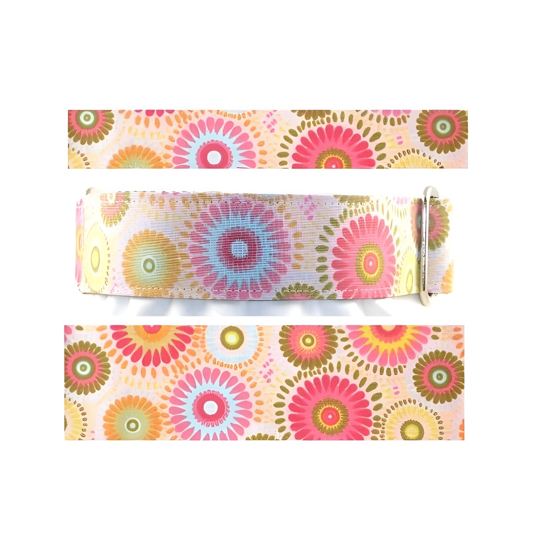 Flare Light Pink Greyhound Martingale Dog Collar - 1", 1.5", 2", Buckle ...