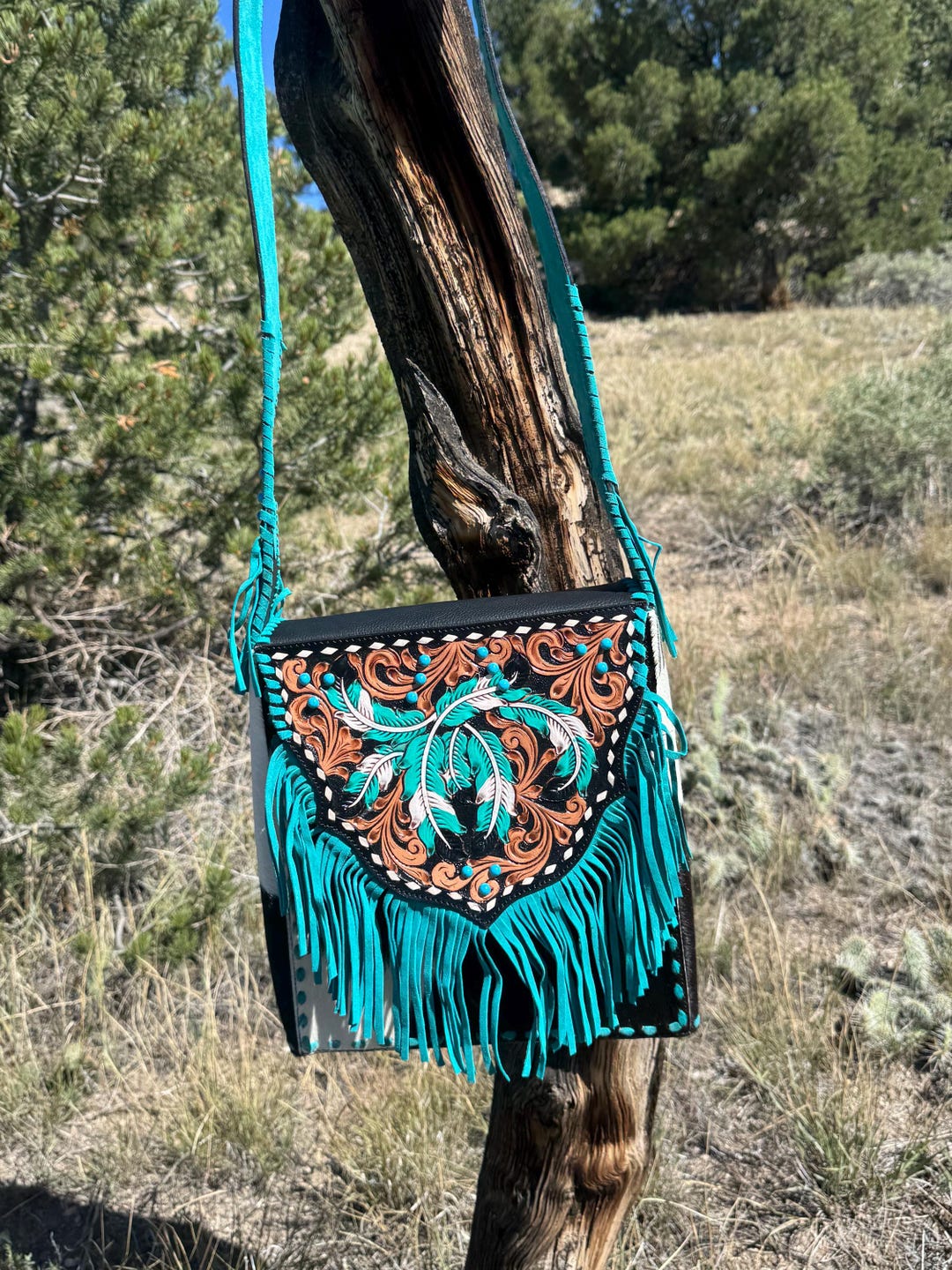 Feathers-genuine Leather Purse - Etsy