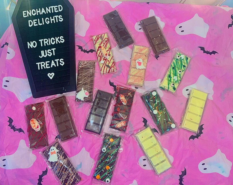 Spooky Dubai Chocolate Bars - Etsy