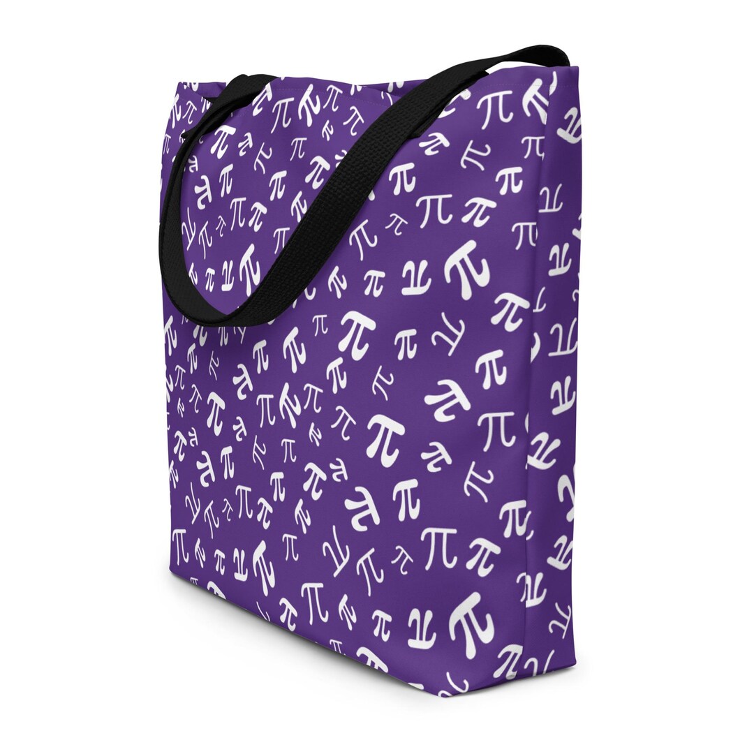 Pi Symbols Math Printed Tote Bag, All Over Print Large Market Grocery ...