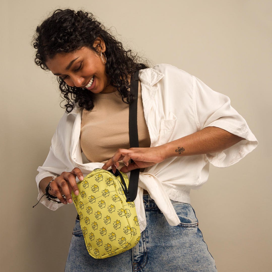 Rubber Ducky Printed Crossbody Bag, Duck Printed Accessories Bag, Duck ...