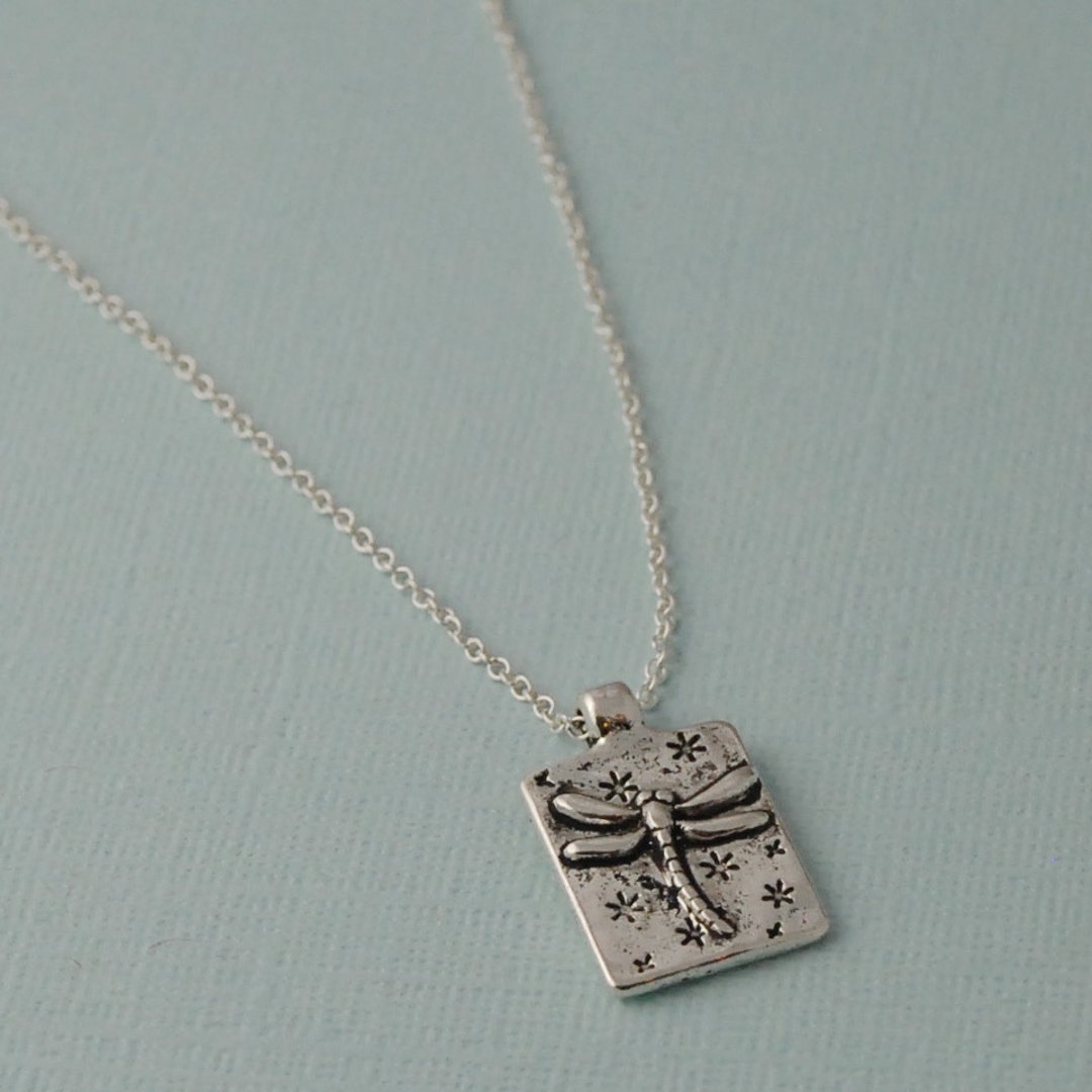 Dragon Fly Necklace, Sterling Silver Chain - Etsy