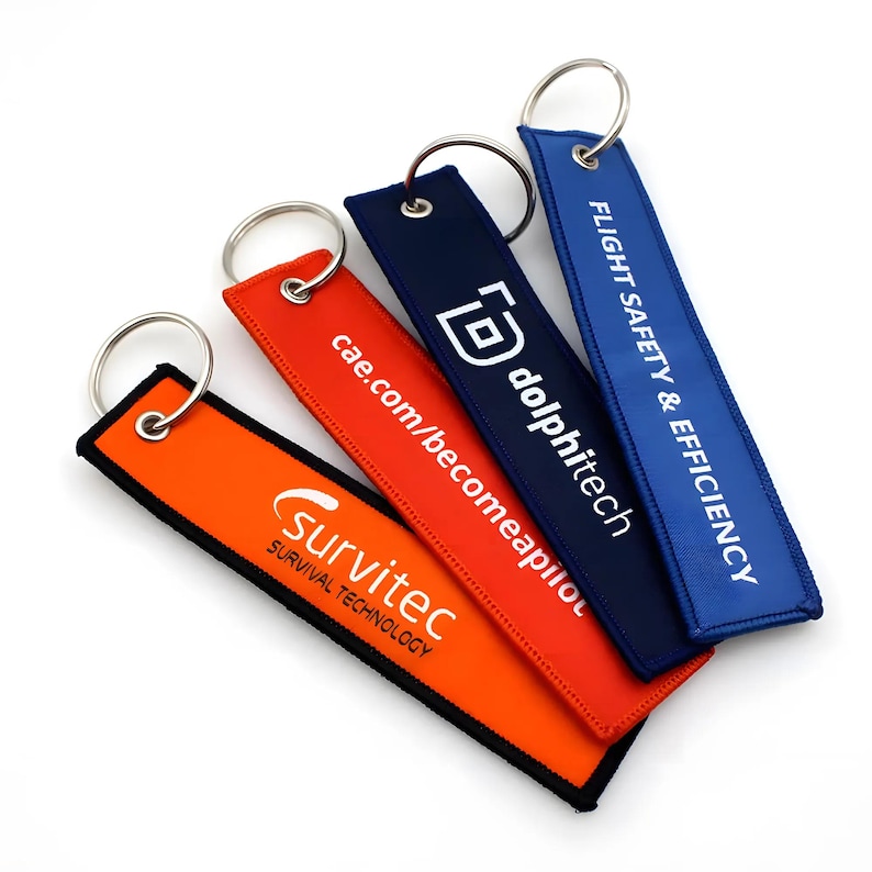 Custom Embroidered Key Chain | Remove Before Flight Custom Tag | Key ...