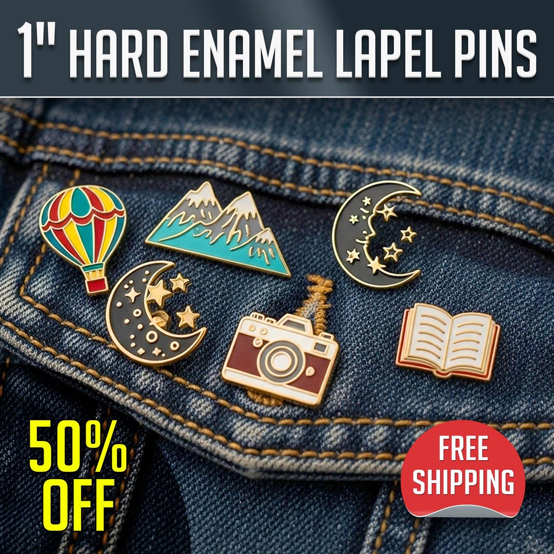 Custom Hard Enamel Lapel Pins: Personalized Logo Badge, for Clubs ...