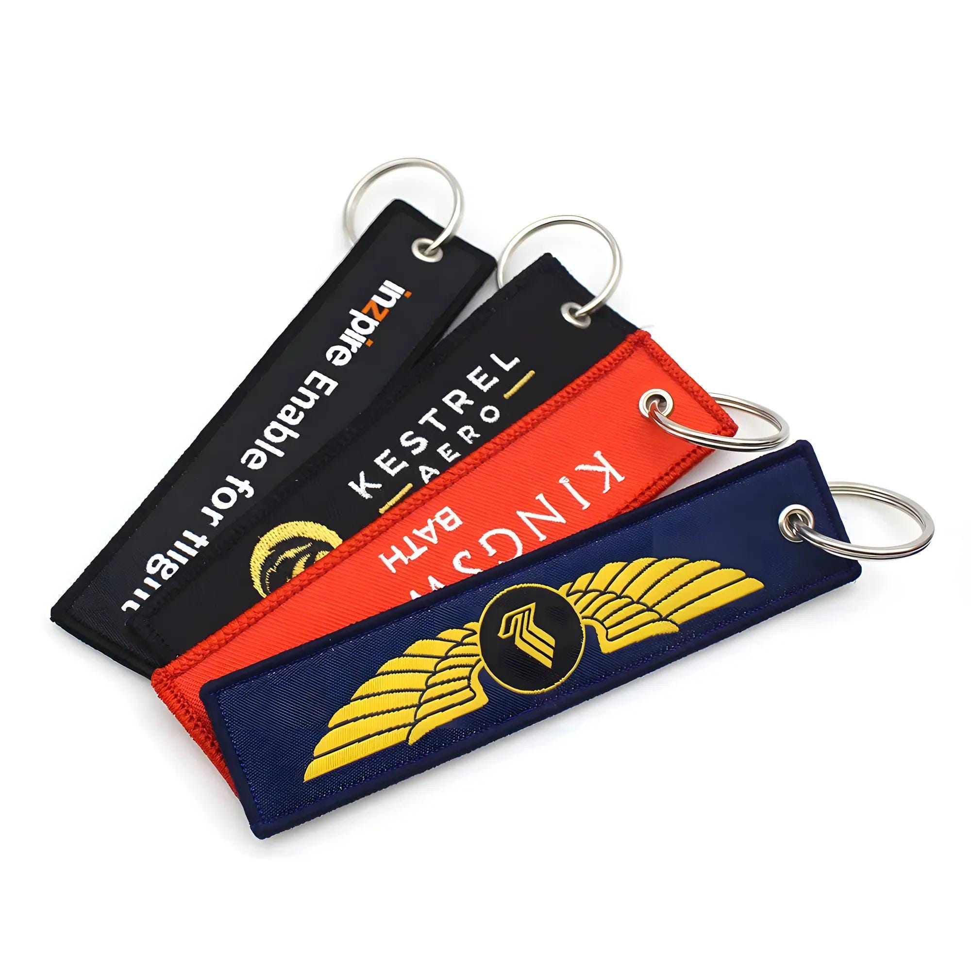Custom Embroidered Key Chain | Remove Before Flight Custom Tag | Key ...