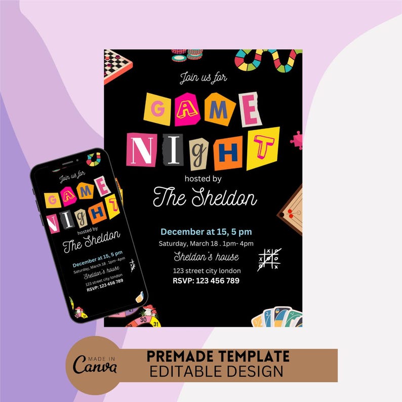 Trivia Night Invitation, Quiz Night Invitation, Game Night Invitation ...