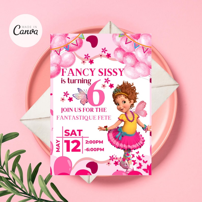 Fancy Nancy Invitation, Fancy Nancy Birthday Party Invitation, Fancy ...