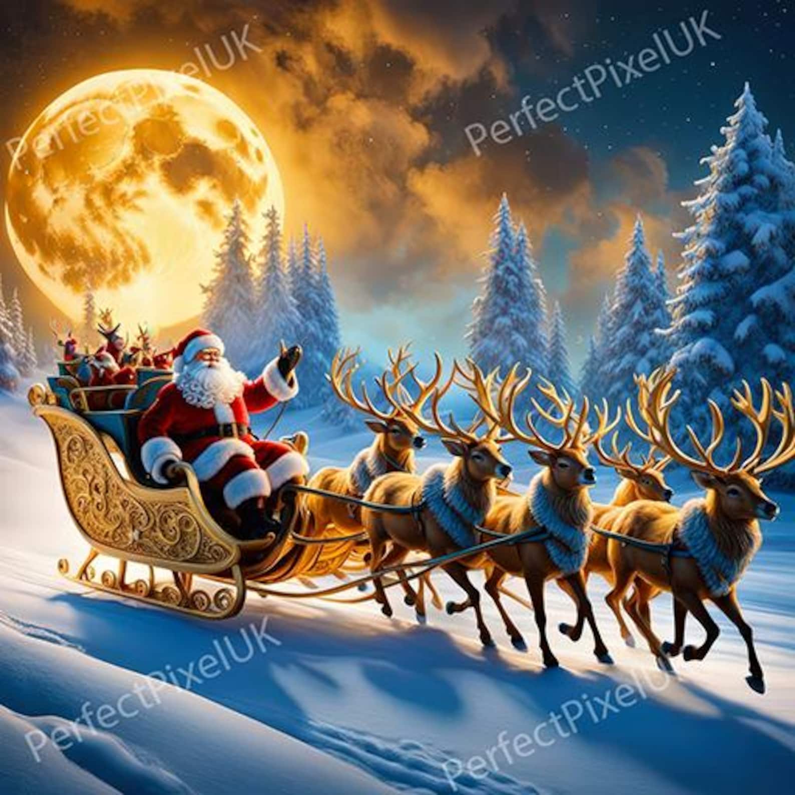 Santa Sleigh Ride - Etsy
