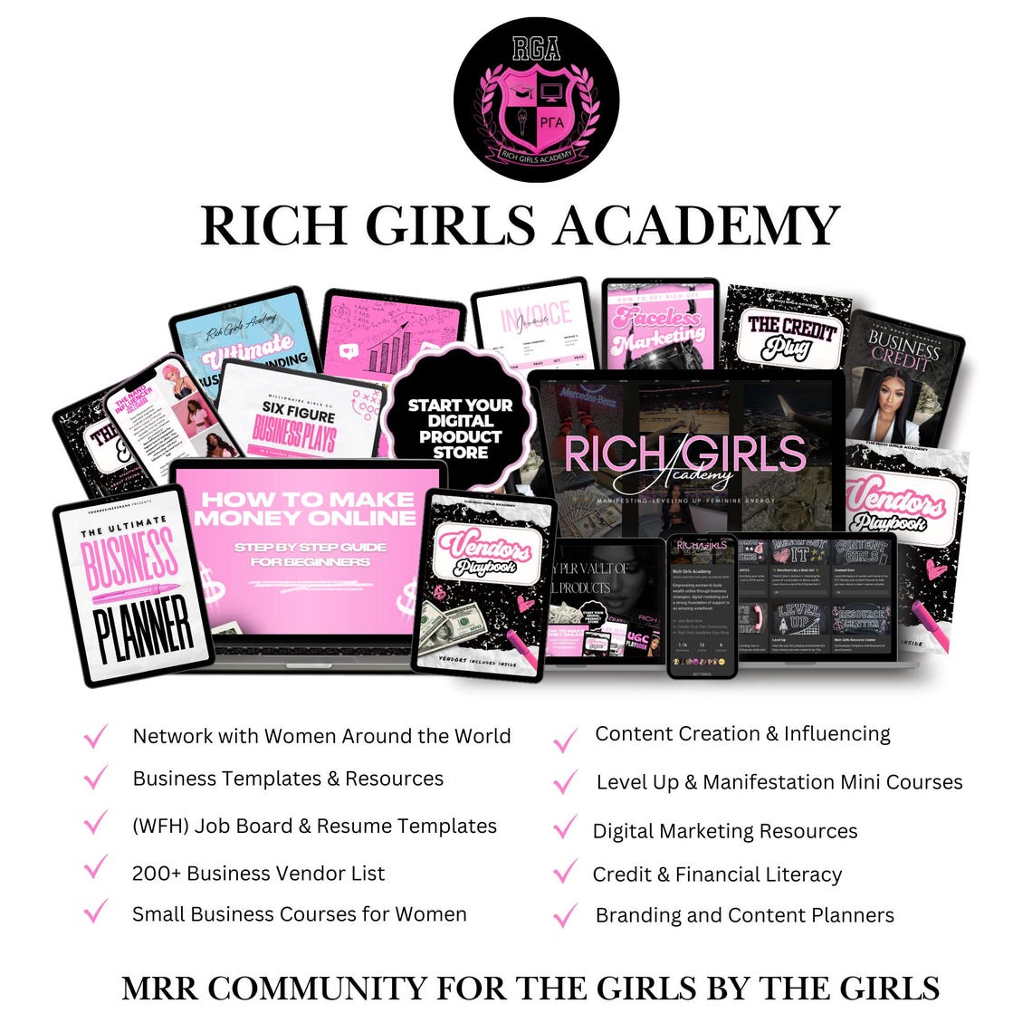Rich Girls Academy MRR Community Launch, Resell Rights Community ...