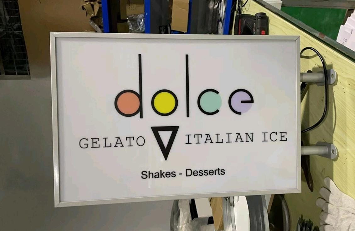 Rectangle Light Box, Custom Sign,store Front Sign,outdoor Sign, Double ...