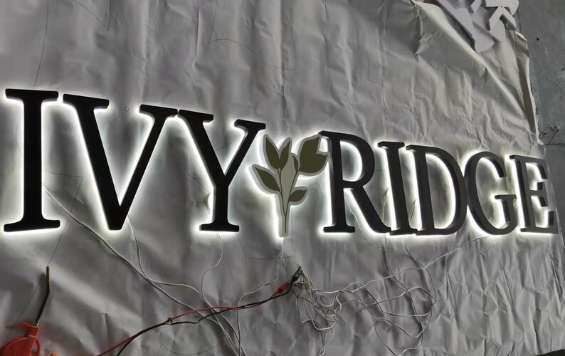 Custom Halo Lit Signage-illuminated Sign-backlit-3d Design Personalized ...