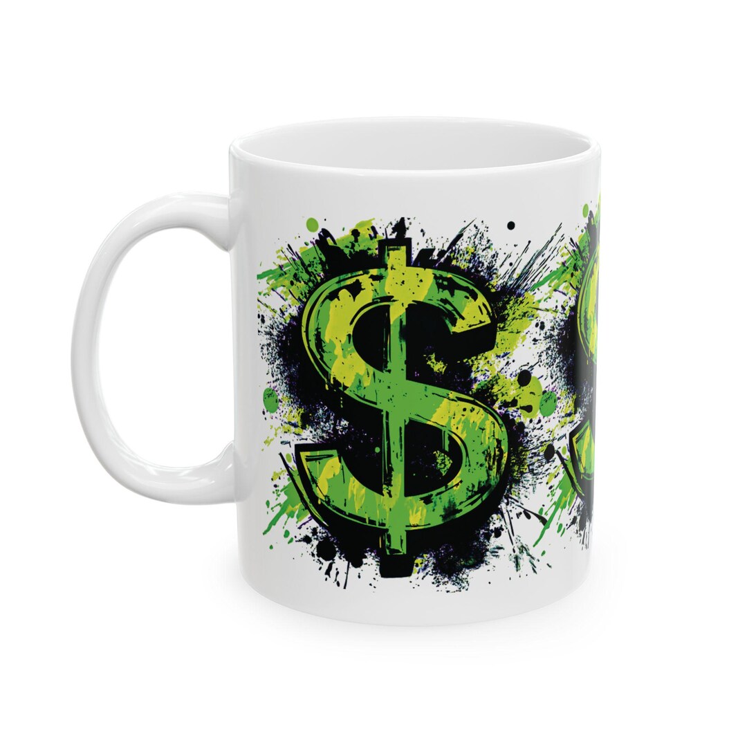 Triple Money Mug Dollar Sign Coffee Mug, Fun Drinkware, Entrepreneur ...