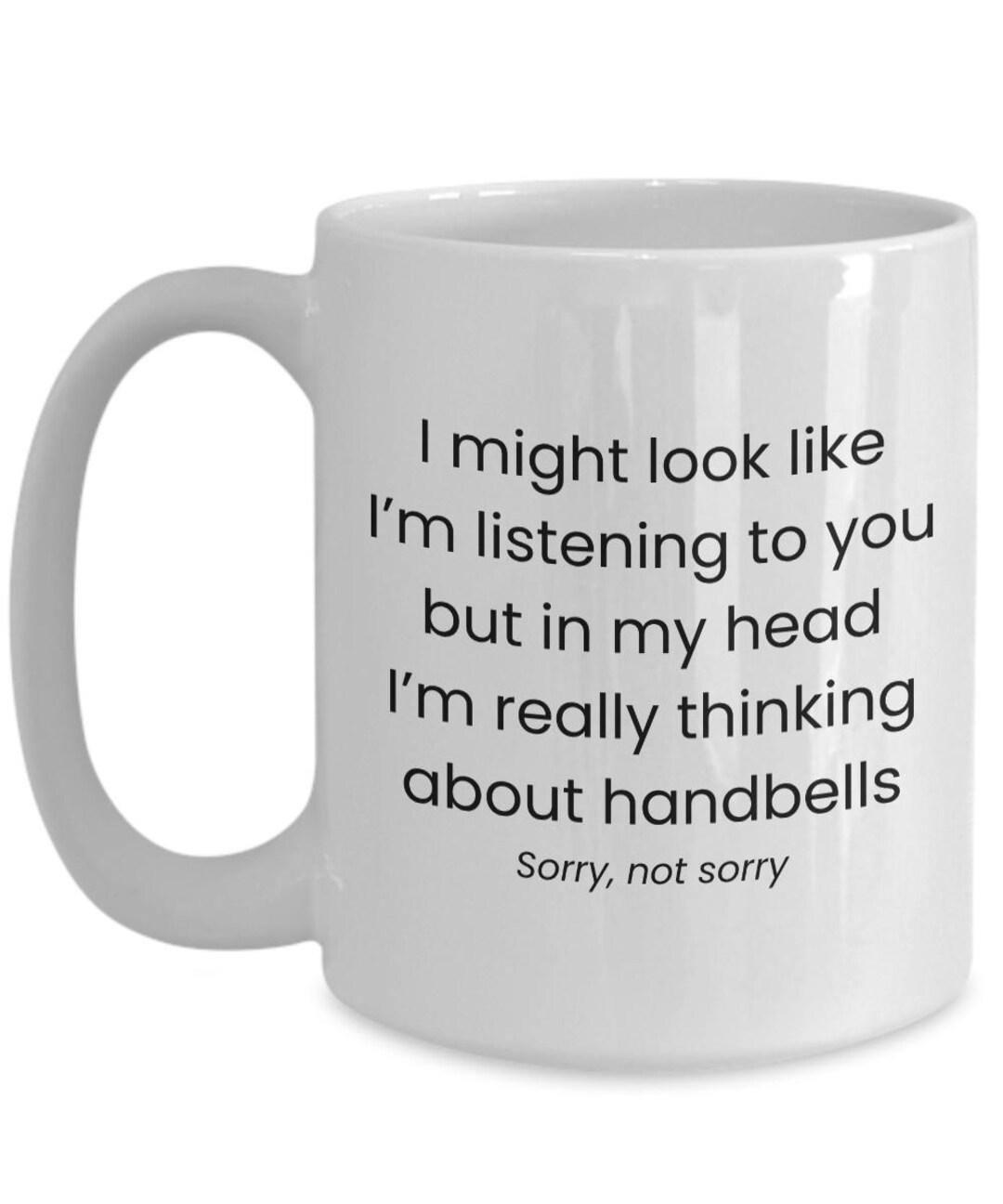 Thinking About Handbells Mug for Handbell Ringers - Etsy