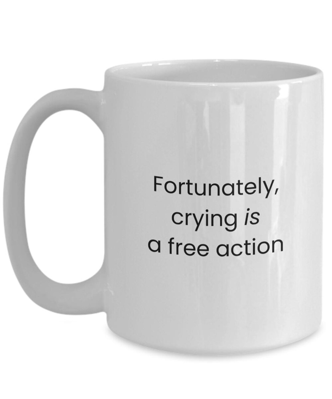 Crying is a Free Action Mug for Gamers, Rpgers - Etsy