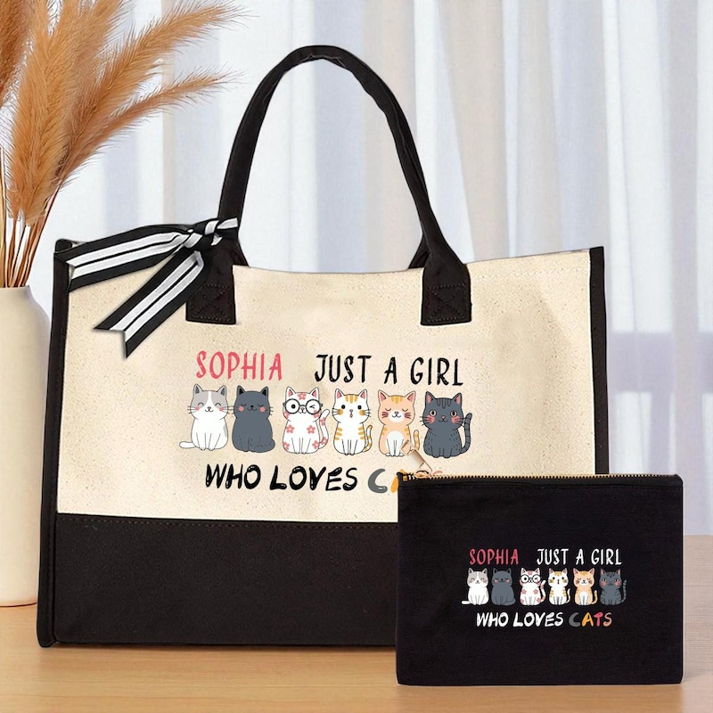 Cat Makeup Bag Set - Etsy