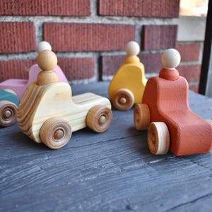 6-pack Handmade Peg Person Trucks / the Truck / Color Matching Activity ...