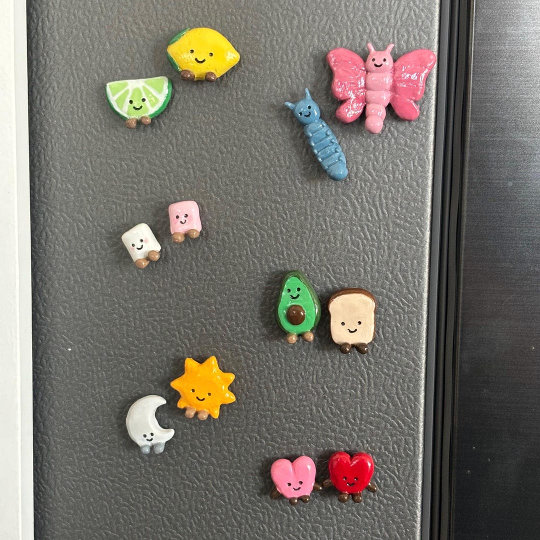 Cute Fridge Magnets- Hand Sculpted - Etsy