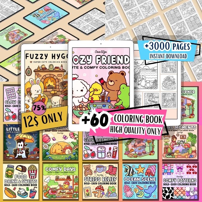 Coco Wyo Coloring Books - Etsy