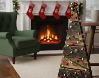 Rustic Christmas Tree " Start Light " - Etsy