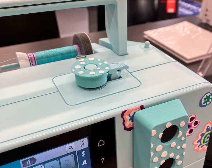 Set: Bernina 475 QE Kaffe Bernina Knob Guard Small Knob Protector ...