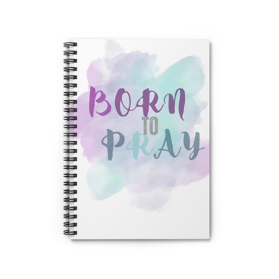 Praying Spiral Notebook, Ruled Line Journal, Simple Gift for Her ...