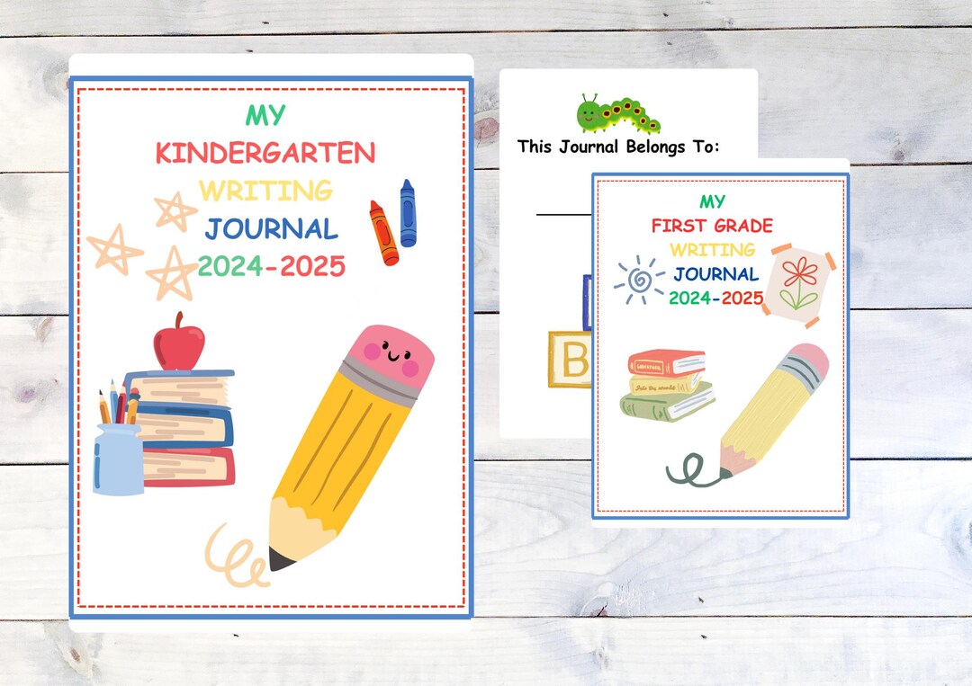 BUNDLE Kindergarten and 1st Grade Writing Journal for Homeschool ...