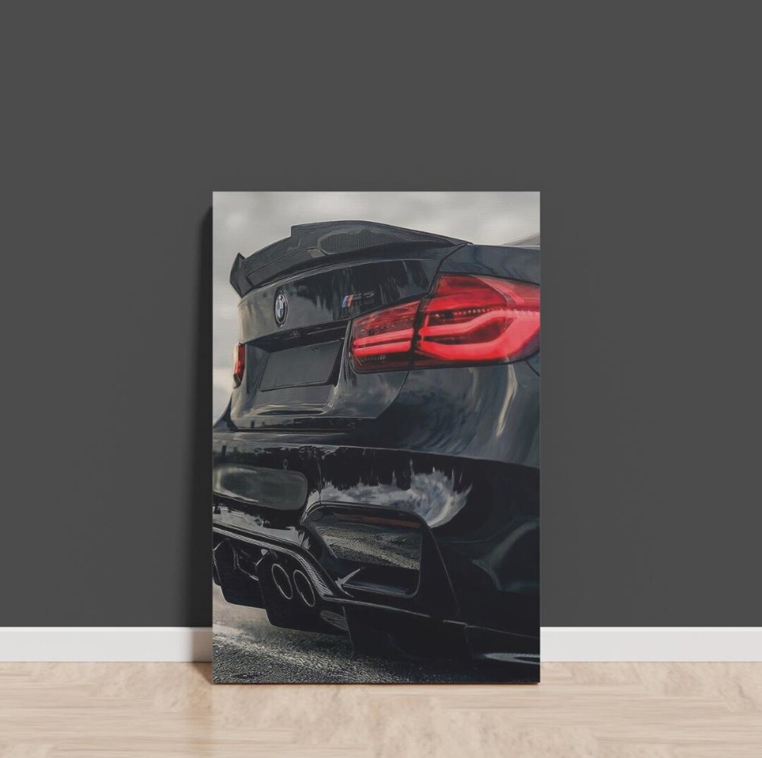 BMW M3 F80 Poster Car Art Print Sports Car Art Print on Poster, Canvas ...