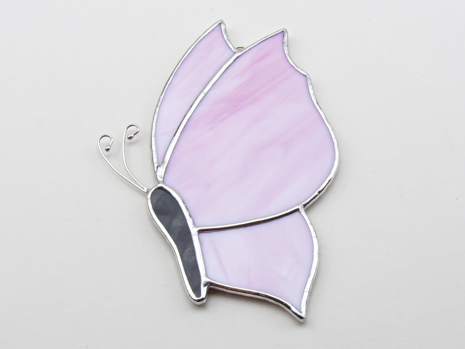 Stained Glass Pink Butterfly Suncatcher - Etsy