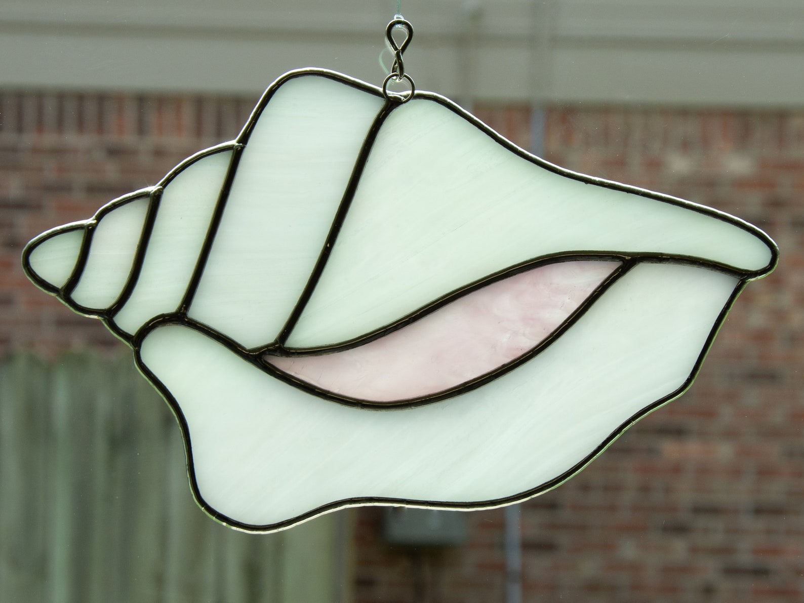 Stained Glass Conch Shell Suncatcher - Etsy