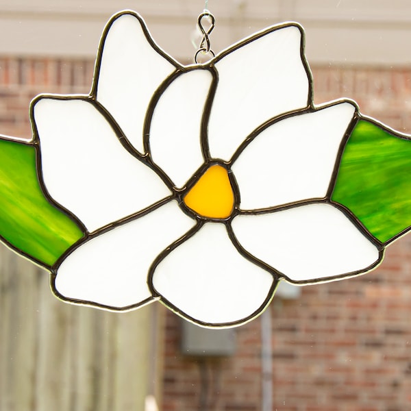 Stained Glass Magnolia - Etsy