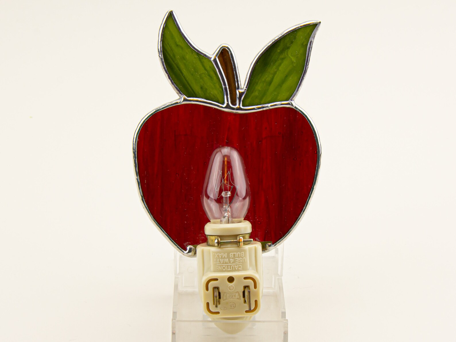 Stained Glass Apple Night Light | Etsy