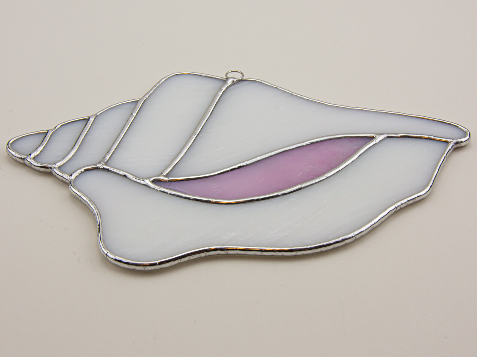 Stained Glass Conch Shell Suncatcher - Etsy