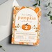 Editable Fall Pumpkin Birthday Invitation, Fall Pumpkin Kid's Birthday ...